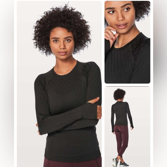 lululemon athletica | Tops | Lululemon Rest Less Pulloverblack Black ...